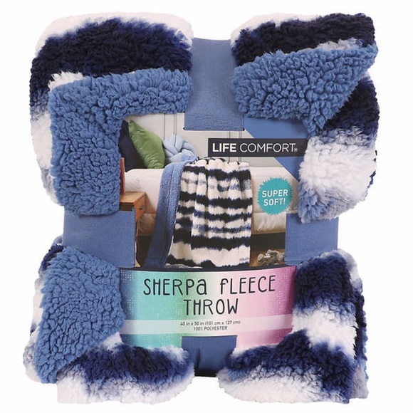 Life Comfort | Bedding | Life Comfort Kids Ultimate Sherpa Fleece Throw ...
